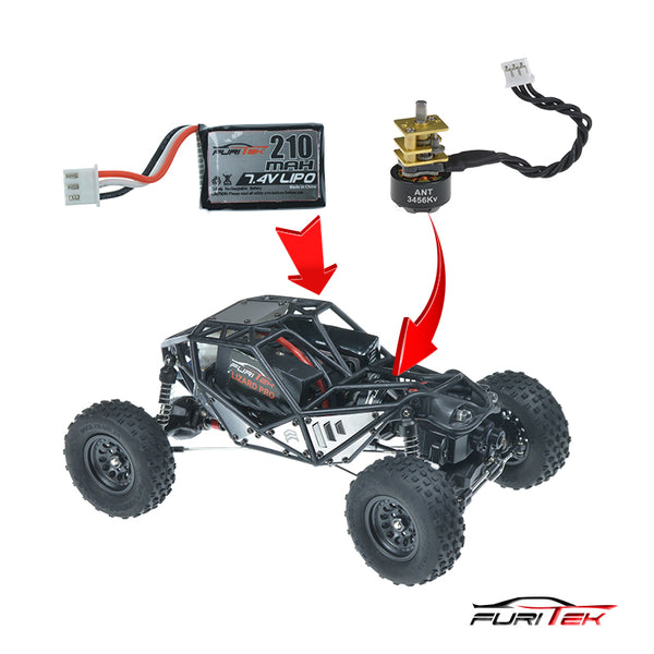 FURITEK FX132 MT ETNA 1/32 Brushless RTR RC Crawler Kit (Black) – Furitek