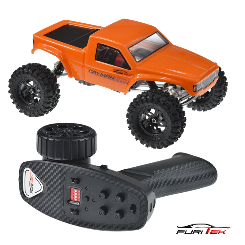 CAYMAN PRO V2 4x4 1/18 PREMIUM RC CRAWLER w/ TX/RX ORANGE VERSION – Furitek