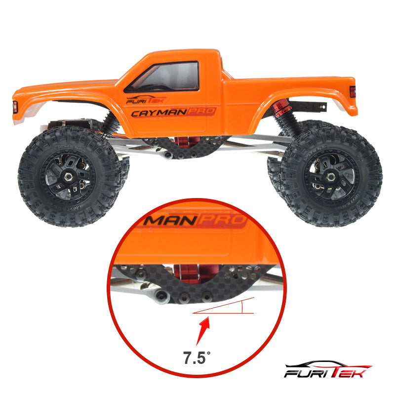 CAYMAN PRO V2 4x4 1/18 PREMIUM RC CRAWLER w/ TX/RX ORANGE VERSION – Furitek