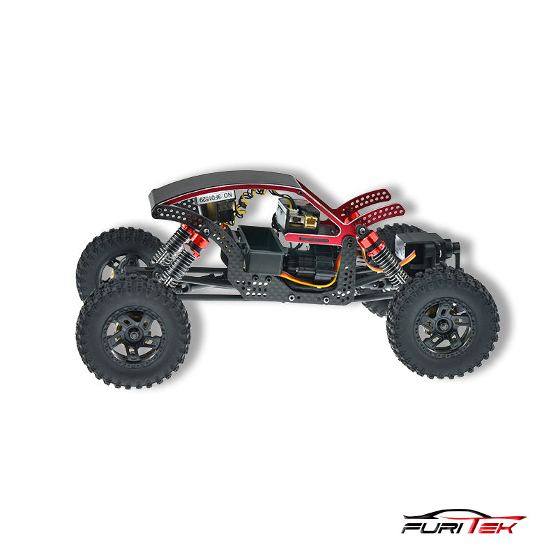 FURITEK BETTLE CARBON FIBER COMP CHASSIS For Furitek FX118 RED version