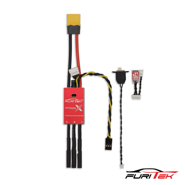 FURITEK PYTHON X 80A/120A BRUSHED/BRUSHLESS ESC FOR 1/10 RC CRAWLERS W ...