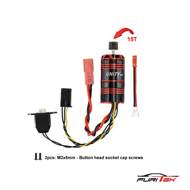 FURITEK UNITY PRO 3500kv 2-in-1 Micro FOC Brushless System for FX118/C ...