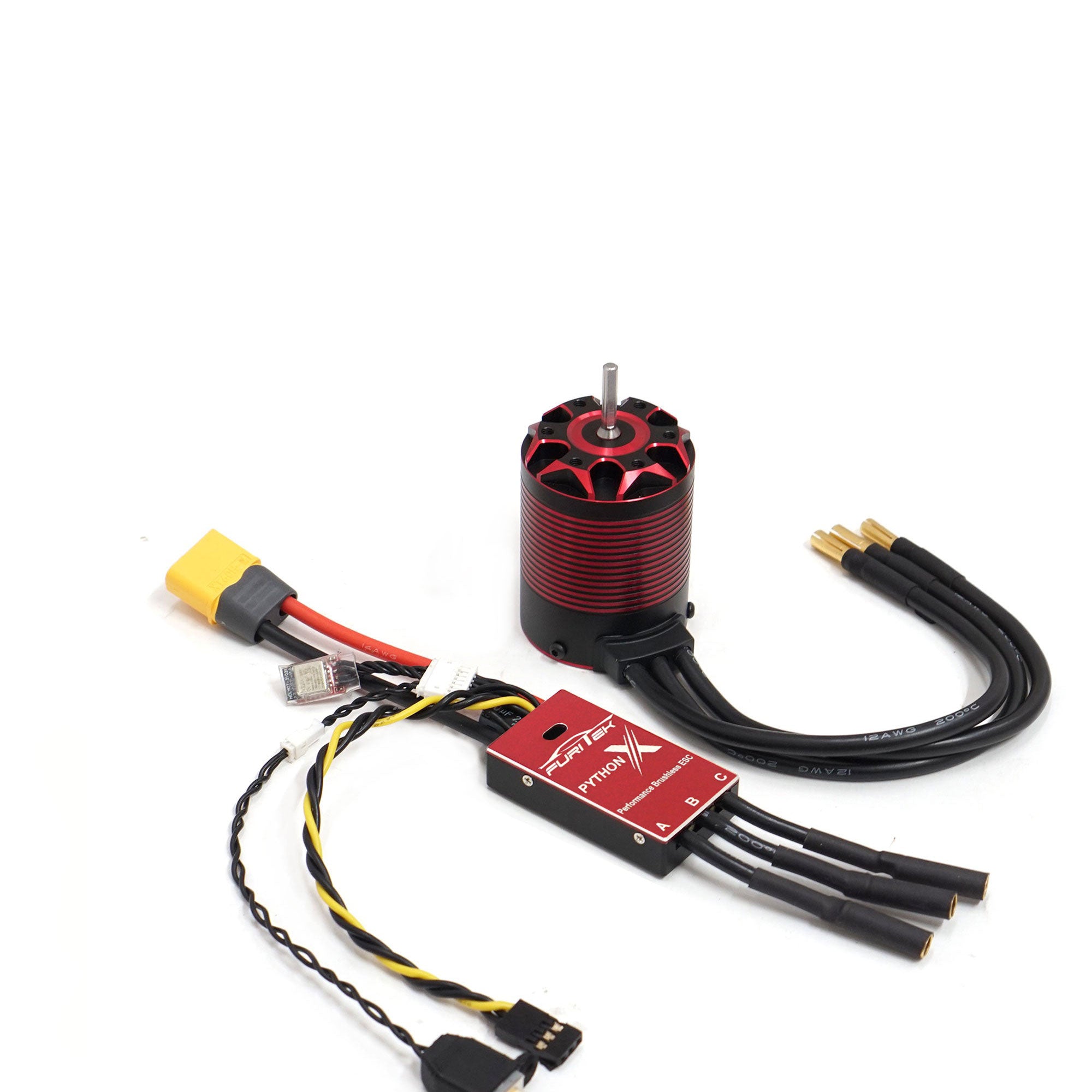 FURITEK PYTHON X BRUSHED/BRUSHLESS ESC WITH PERENTIE FOR 1/10 RC CRAWL ...