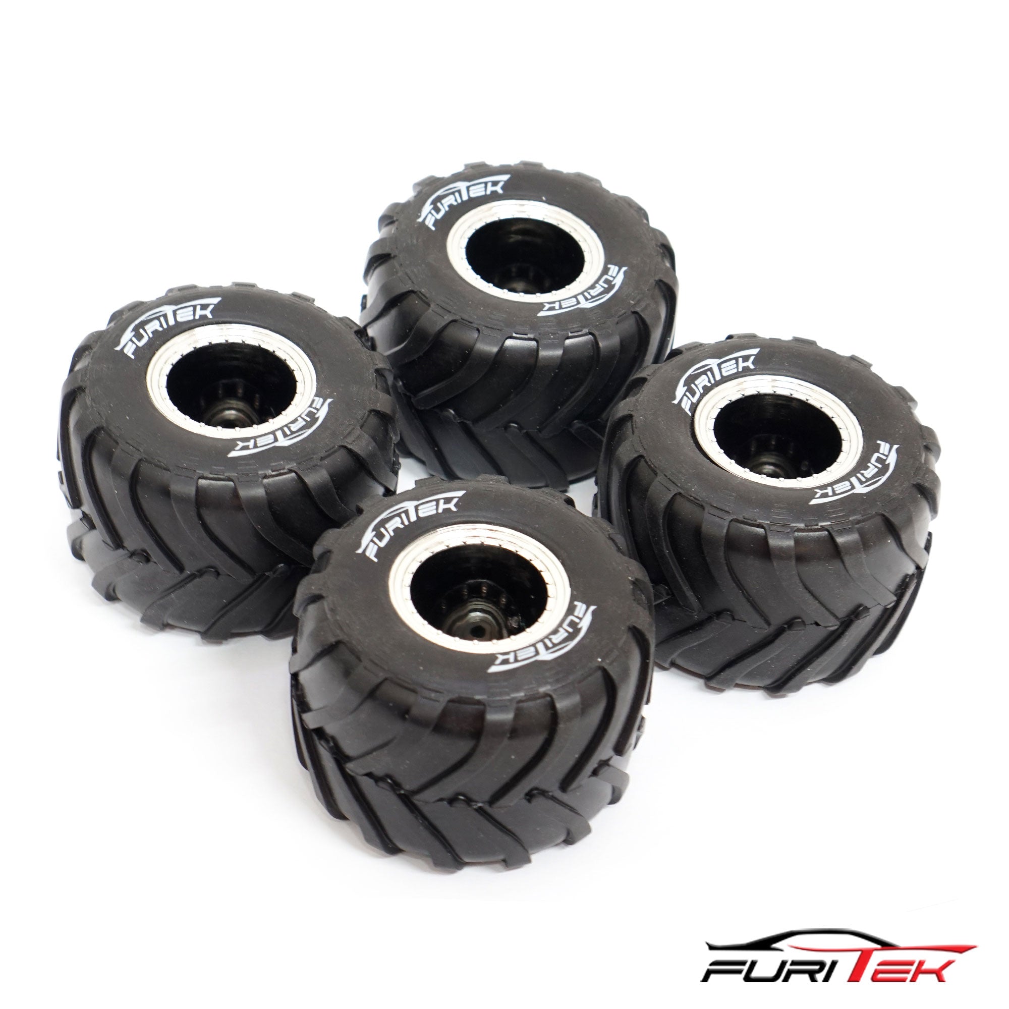 Furitek Mini Monster Truck Tire and Wheel Rim for 1/24th and 1/18th