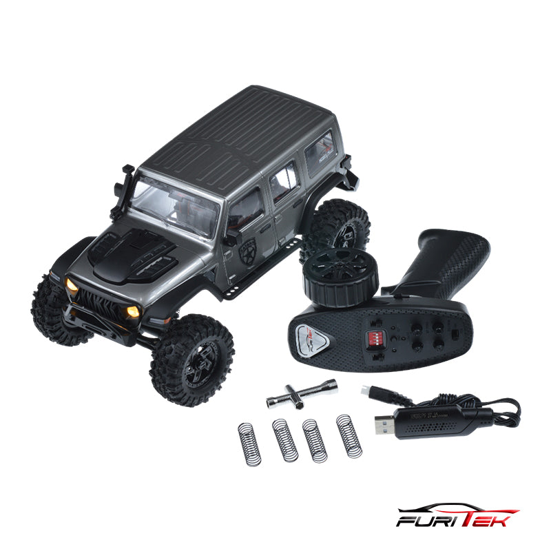 FURITEK FX118 KATANA RTR BRUSHLESS 1/18 RC CRAWLER KIT (GREY) – Furitek