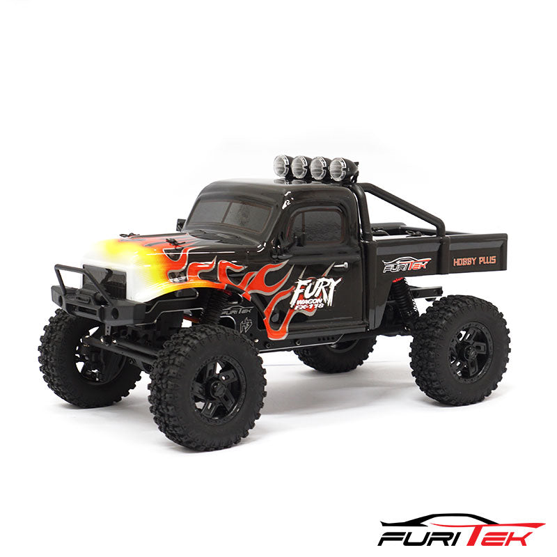 Furitek FX118 FURY WAGON RTR BRUSHLESS 1/18 RC CRAWLER KIT (Black with