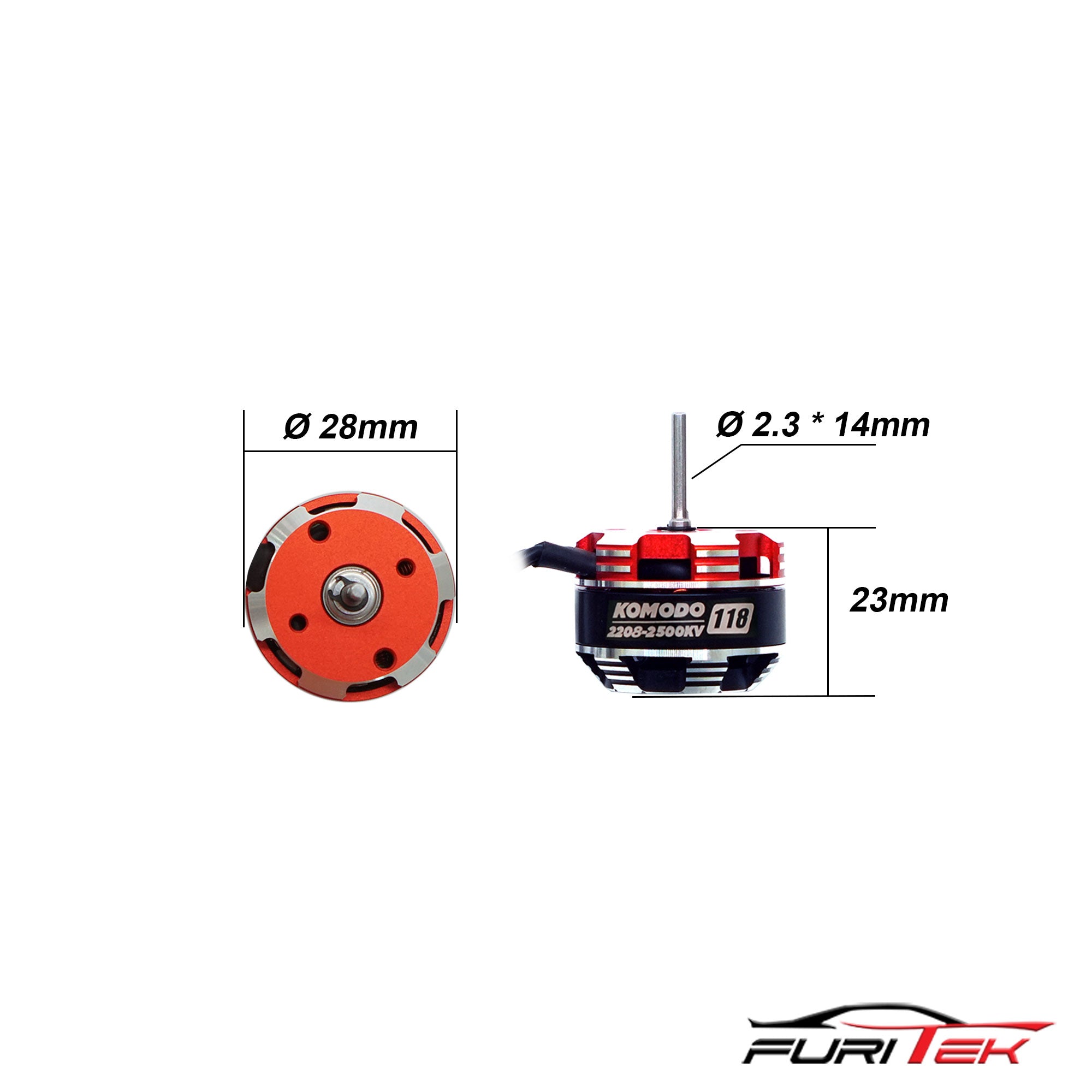FURITEK KOMODO 2208 2500KV BRUSHLESS MOTOR for AXIAL UTB18 CAPRA – Furitek