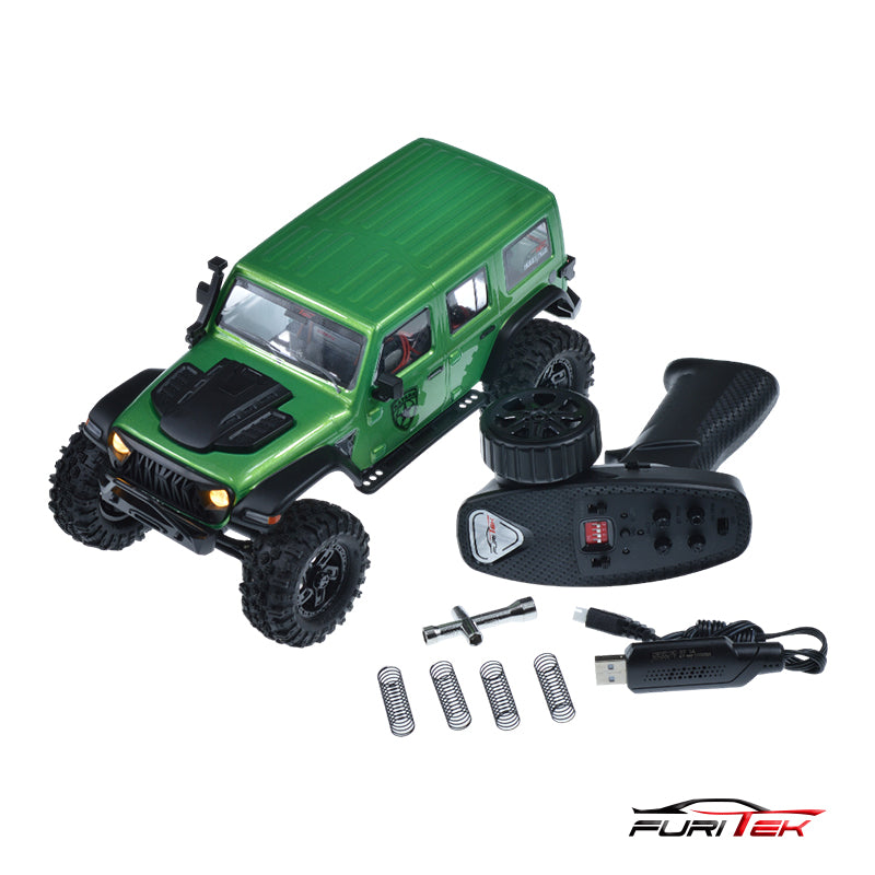 FURITEK FX118 KATANA RTR BRUSHLESS 1/18 RC CRAWLER KIT (GREEN) – Furitek