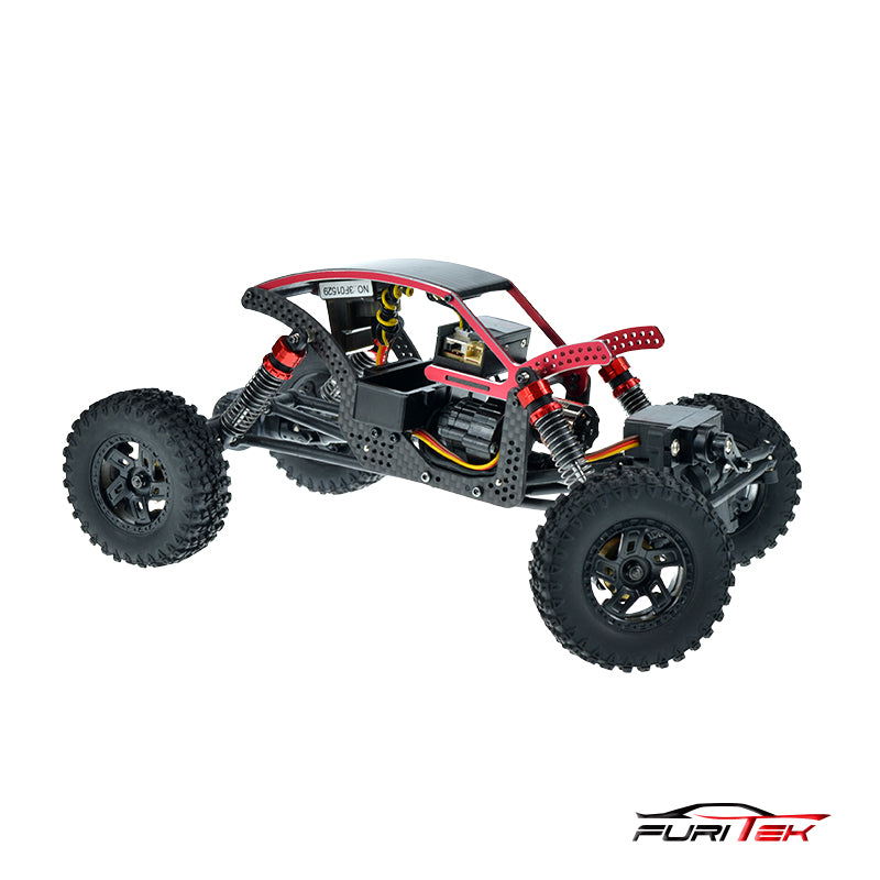 FURITEK BETTLE CARBON FIBER COMP CHASSIS For Furitek FX118 RED version