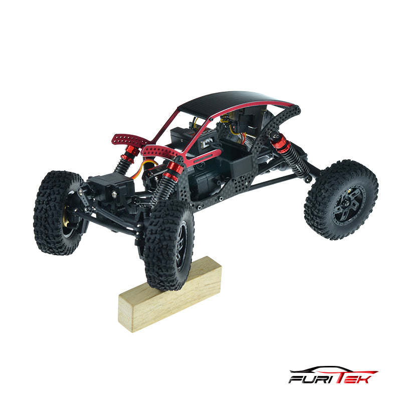FURITEK BETTLE CARBON FIBER COMP CHASSIS For Furitek FX118 RED version