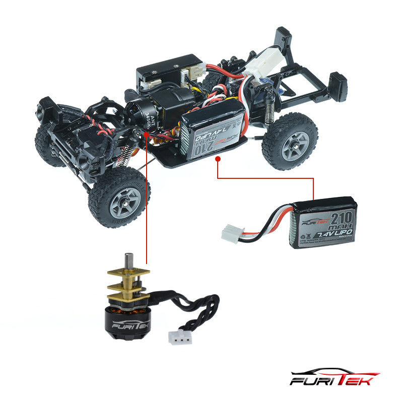 FURITEK FX132 NOMAD 1/32 Brushless RTR RC Crawler Kit (Red) – Furitek