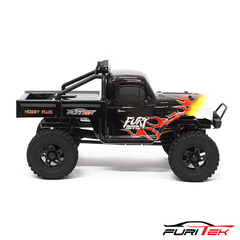 Furitek FX118 FURY WAGON RTR BRUSHLESS 1/18 RC CRAWLER KIT (Black with