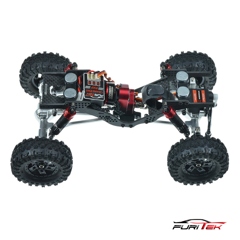 CAYMAN PRO V2 4x4 1/18 PREMIUM RC CRAWLER w/ TX/RX BLACK WITH FLAMES V ...