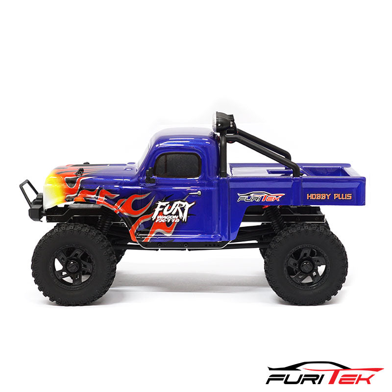 Furitek FX118 FURY WAGON RTR BRUSHLESS 1/18 RC CRAWLER KIT (Blue with