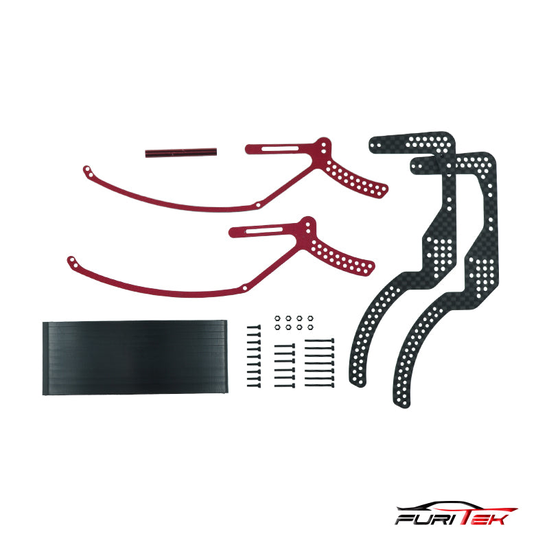 FURITEK BETTLE CARBON FIBER COMP CHASSIS For Furitek FX118 RED version