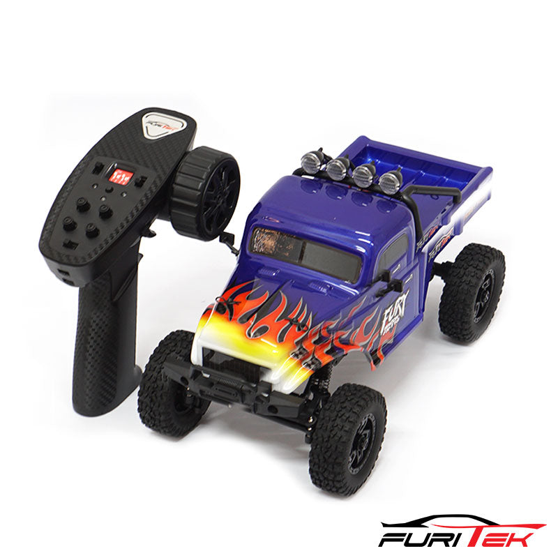 Furitek FX118 FURY WAGON RTR BRUSHLESS 1/18 RC CRAWLER KIT (Blue with