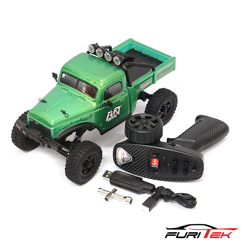 Furitek FX118 FURY WAGON RTR BRUSHLESS 1/18 RC CRAWLER KIT (Green)