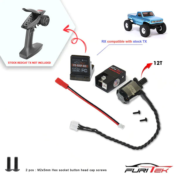FURITEK STARTER 2S BRUSHLESS POWER SYSTEM WITH RECEIVER FOR REDCAT ASC ...
