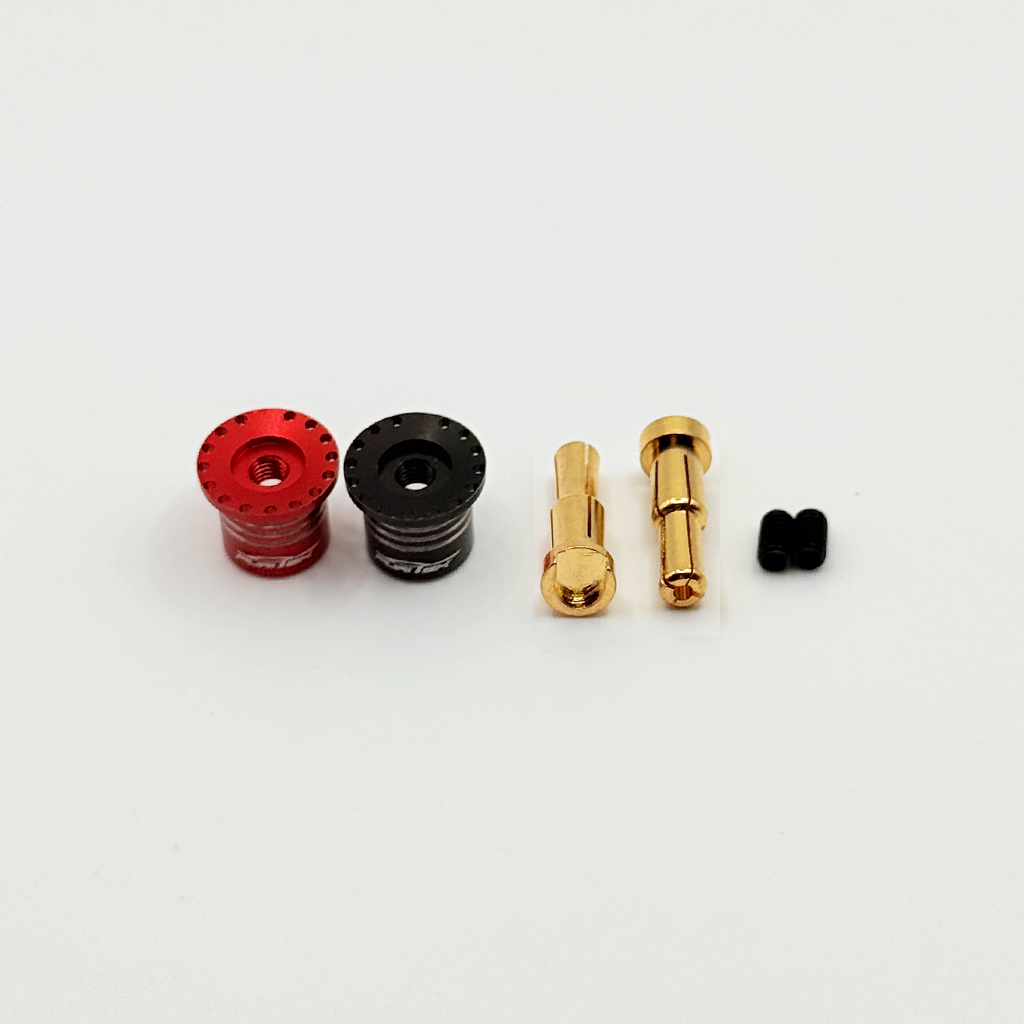 Furitek Heatsink Bullet Plug Grips w/4-5mm Bullets (Black/Red)