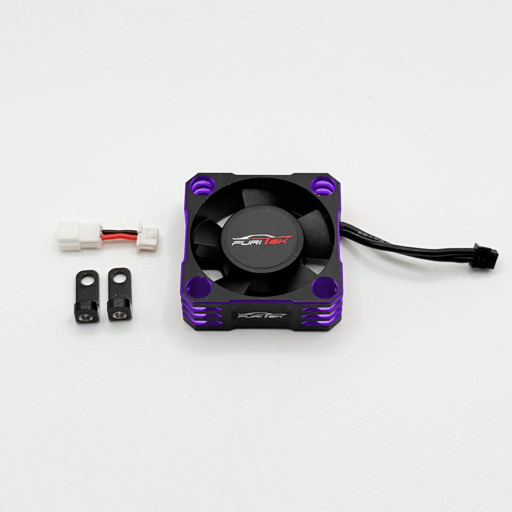 Furitek AeroSpin 30K Aluminum Fan Kit for SlideTech ESC – Black Purple