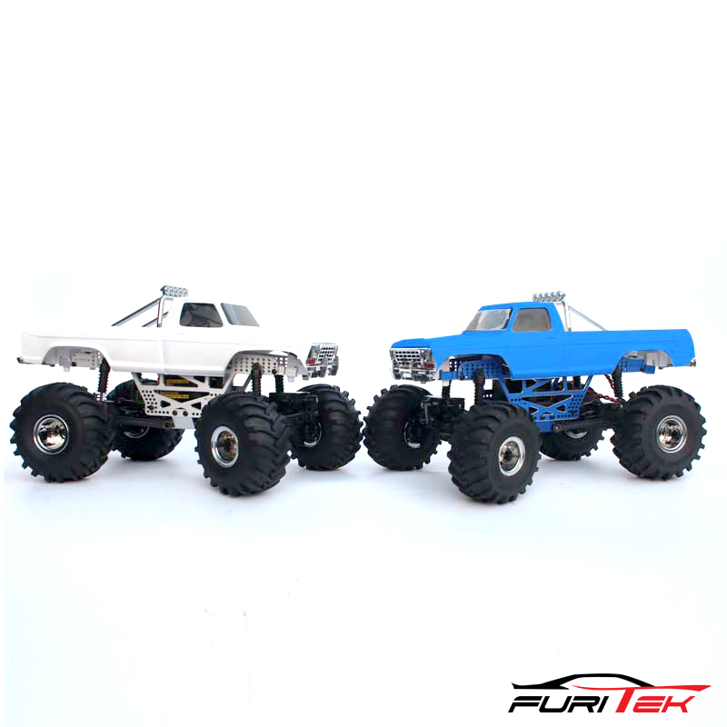FURITEK RAMPART FRAME KIT FOR FCX24 MAX SMASHER ALUMINIUM BLUE VERSION ...