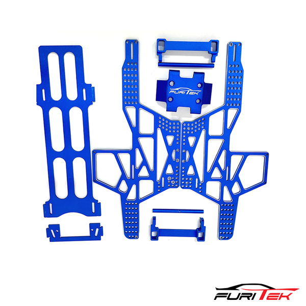 FURITEK RAMPART FRAME KIT FOR FCX24 MAX SMASHER ALUMINIUM BLUE VERSION ...