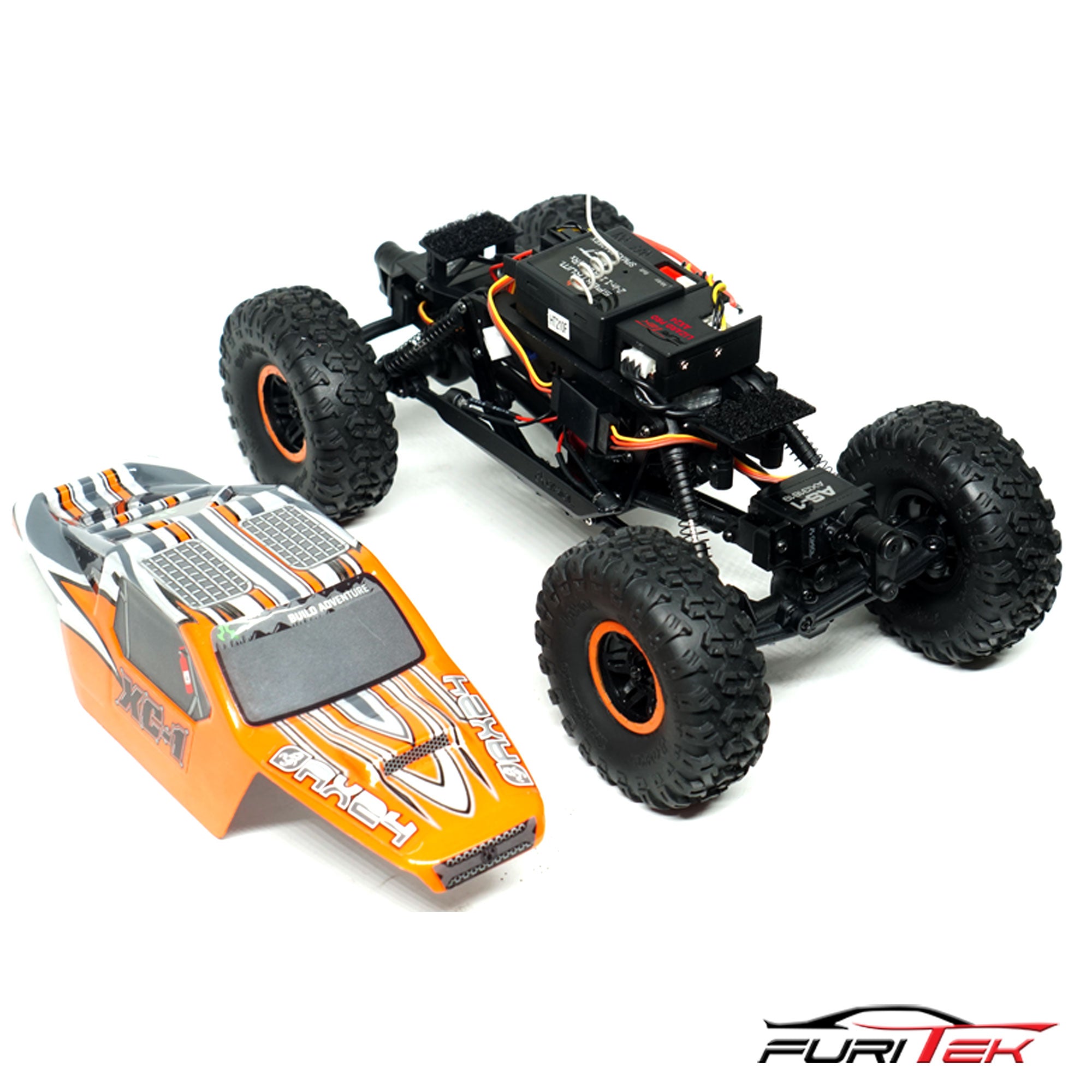 Furitek Precision CNC Aluminum Skid Plate for AX24 Stinger Brushless S