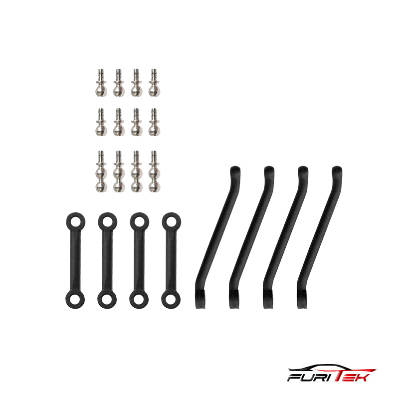 FURITEK Plastic HIGH CLEARANCE LINKS SET FOR RAMPART 1/24 – Furitek